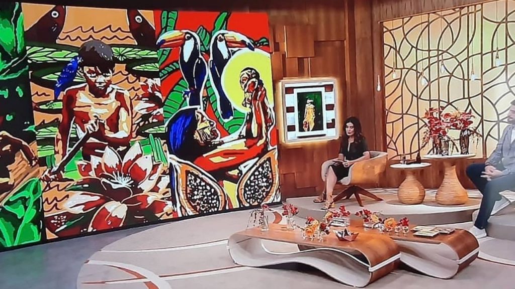 Murais da artista Chermie Ferreira são expostos no 'Encontro' e Fátima ...